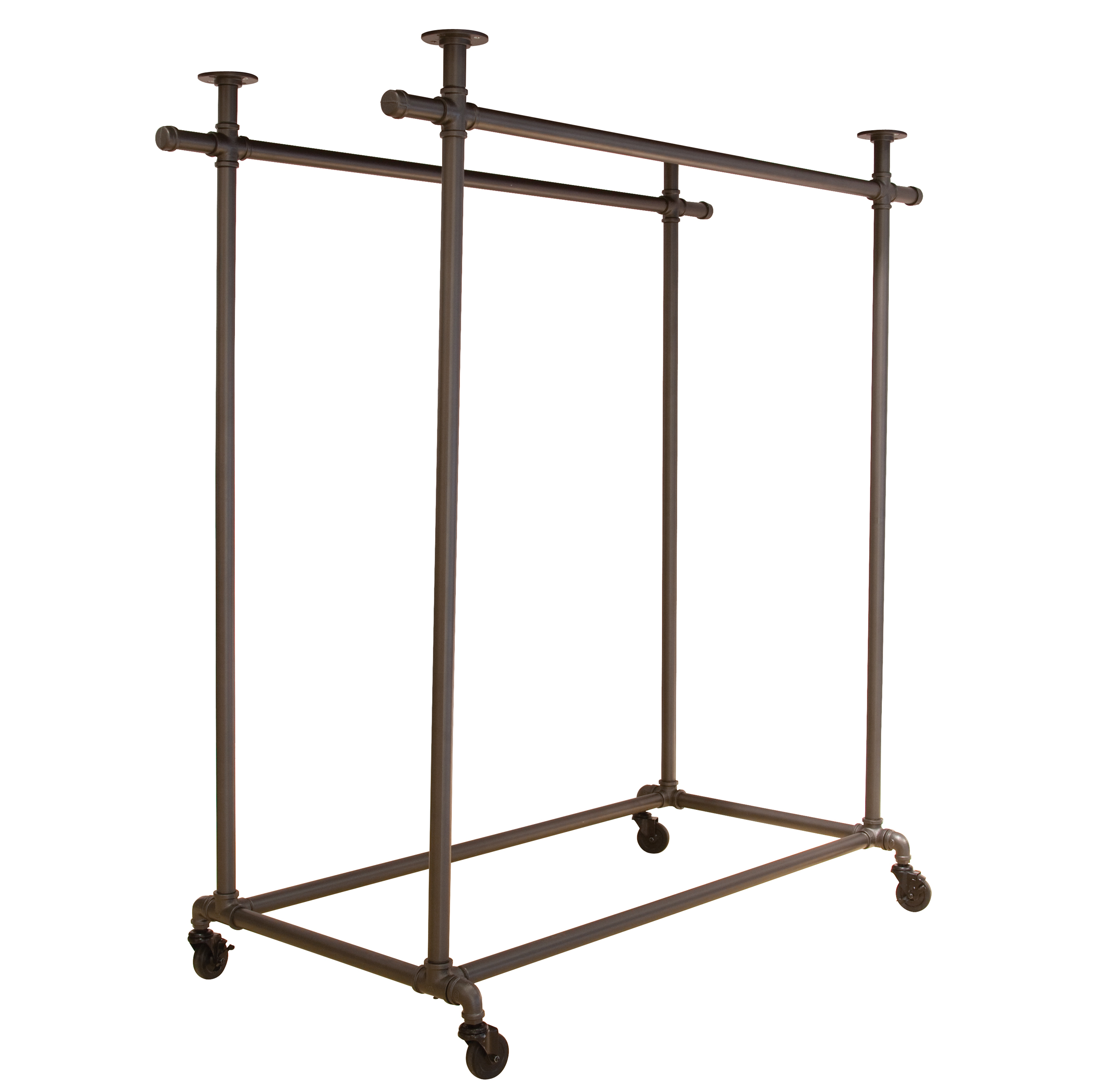 Pipeline Double Bar Rack with Top | Creative Store Solutions