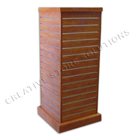 Custom Slatwall Tower Display |4 Sided Slatwall Tower Fixture Fixture ...