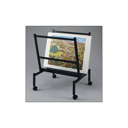 V Shaped Art Rack | Rack for Art Prints | Rolling Art Stand - Creative ...