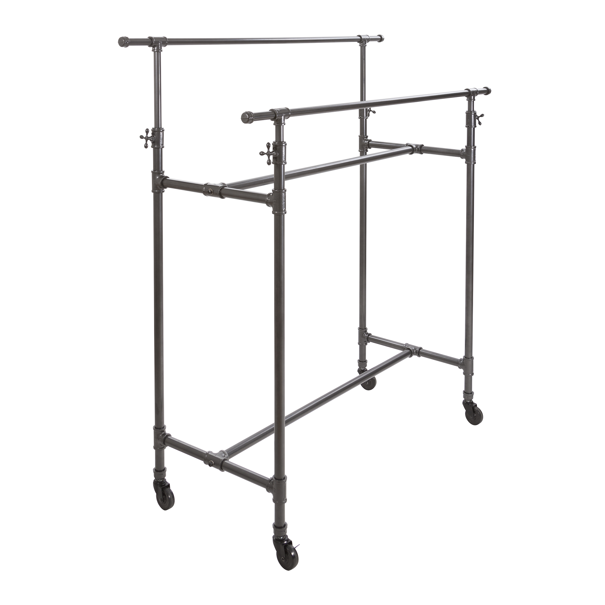Pipeline Double Bar Clothing Rack