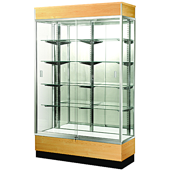 Standard Crown Top Trophy Showcase | Glass Memorabilia Wall Showcase ...