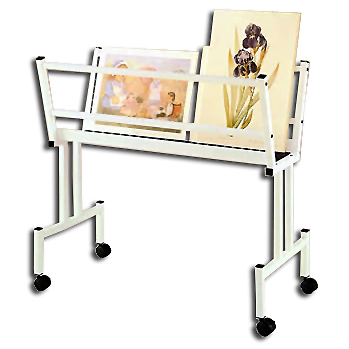 Double Wide Small Art Rack | Rack for Small Fine Art Prints | Small Art ...