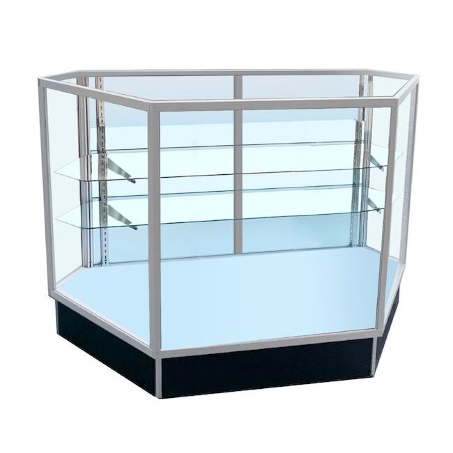 Assembled Extra Vision Inside Corner Showcase
