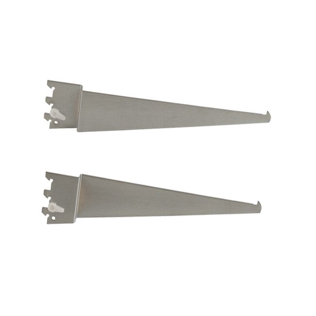 Alta Satin Chrome Shelf Bracket Set| Shelving Outrigger System