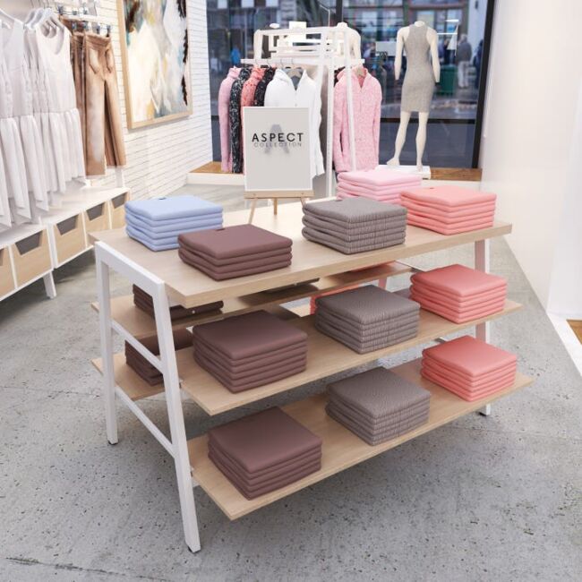 Aspect 3 Tier Retail Display Tables