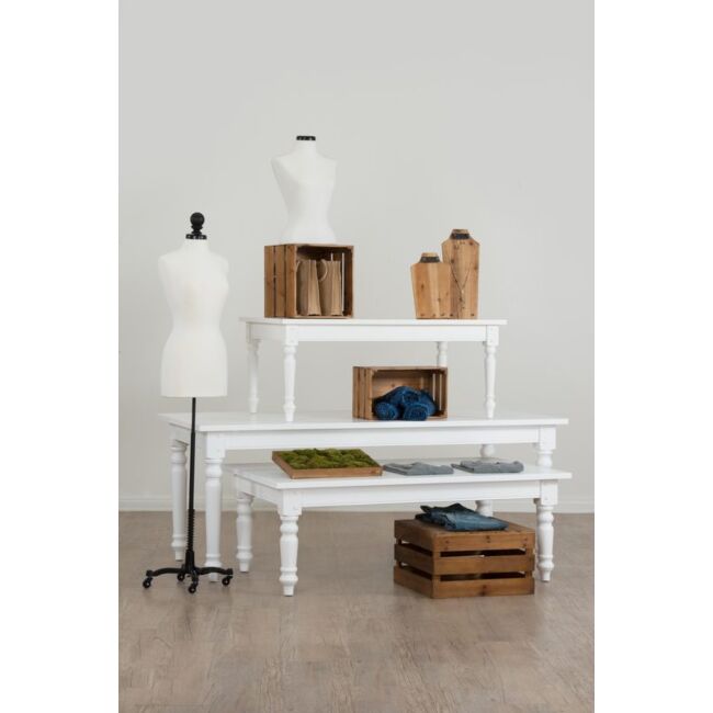 White wood nesting tables store