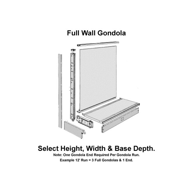 Full Madix Wall Gondolas | Retail Store Shelves - Creative Store Solutions