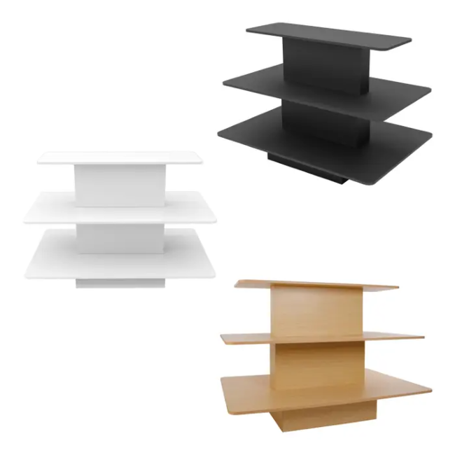 Three Tier-Display Table | Maple Waterfall Store Table - Creative Store ...
