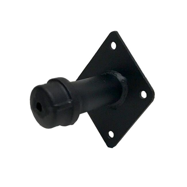 3" Black Pipe Wall Mount Faceout | Slotted Display Standards | Wall ...