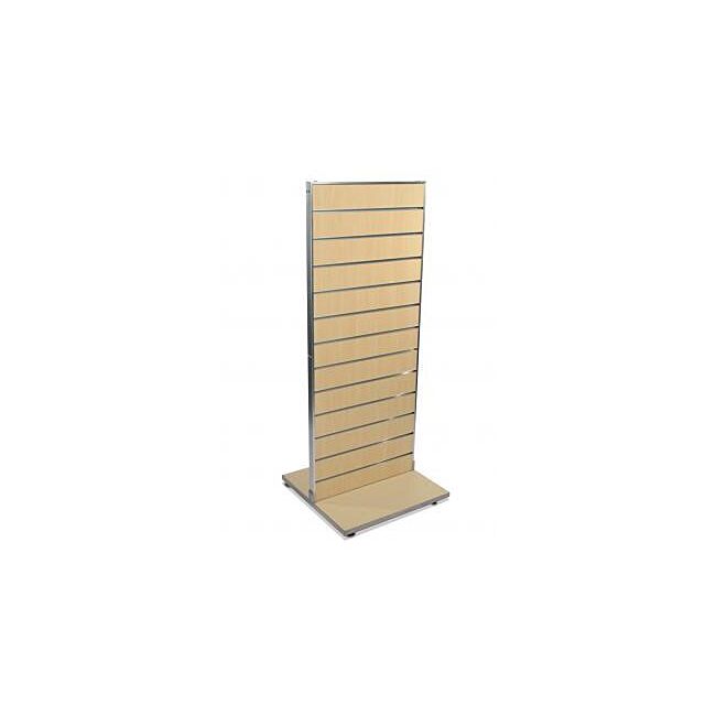 Double Sided Slatwall Merchandiser | 2 Sided Slatwall Display