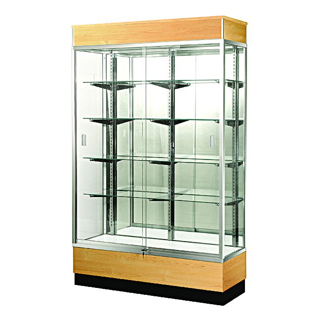 Standard Crown Top Trophy Showcase | Glass Memorabilia Wall Showcase ...