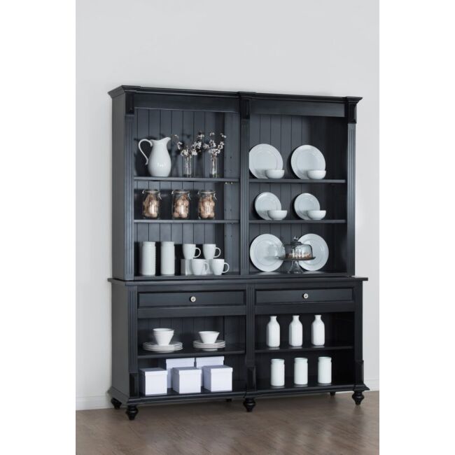 Two piece hutch store